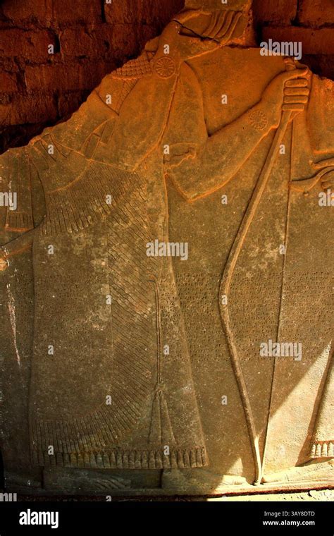 September 11 2010 Nimrud Nineveh Iraq Broken Frieze Of A Nobleman In Nimrud Iraq