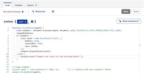 Click Via An Extension In Virtuoso Virtuoso