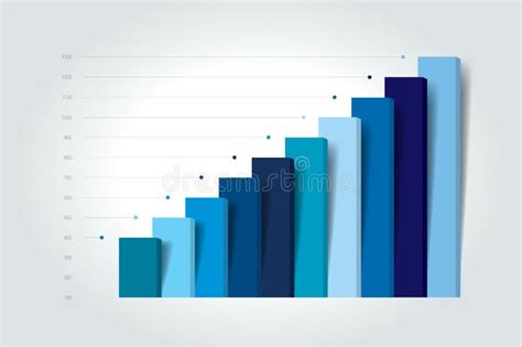 Chart Column Graph Infographic Element Stock Vector Illustration Of