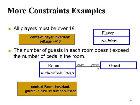 Ocl The Object Constraint Language In Uml Ocl