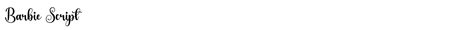 Barbie Script Font Webfont And Desktop Myfonts