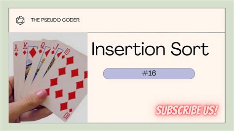 Program On Insertion Sort 16 C Programming Pseudocode Problems Coding Youtube