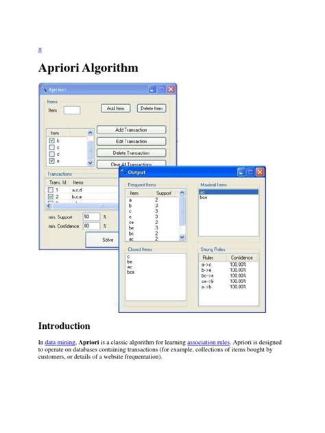 Apriori Algorithm Pdf Applied Mathematics Information Retrieval