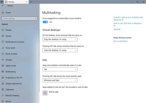 How To Configure The Windows 10 Tabs Sets Feature Ghacks Tech News