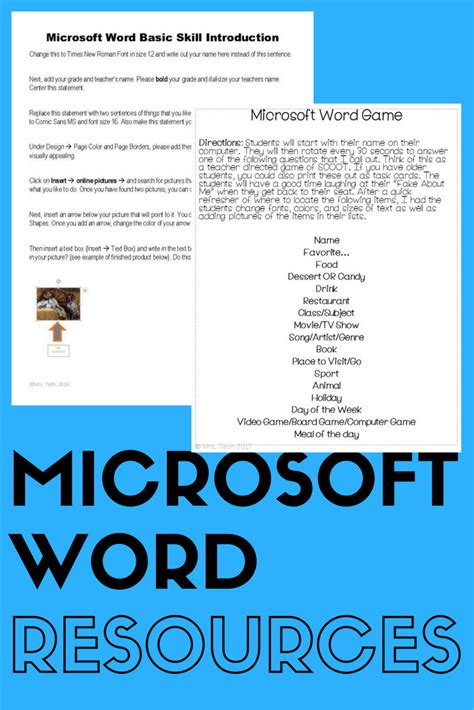 Teaching Microsoft Word Essential Skills For Babes