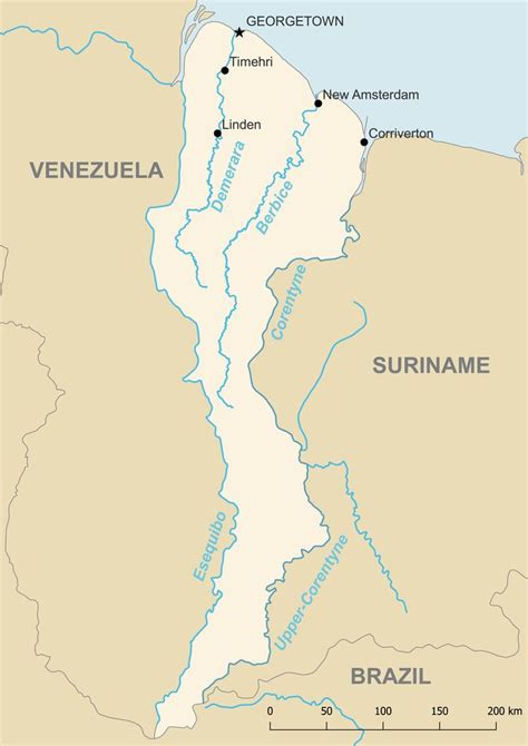 Map Of Guyana Guyana Official Map Show The World Guyana Barima