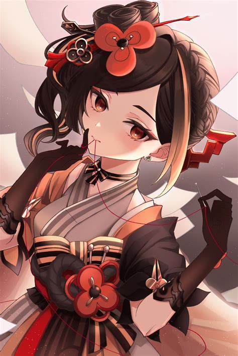 Chiori Genshin Impact Drawn By Memotyoou Danbooru