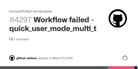 Workflow Failed Quickusermodemultithreadedstress · Issue 4297 · Microsoftebpf For