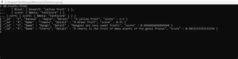 Mongodb中的全文搜索芒果数据 Mongodb