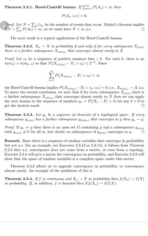 Probability Every Subsequence Having Ae Convergent Further