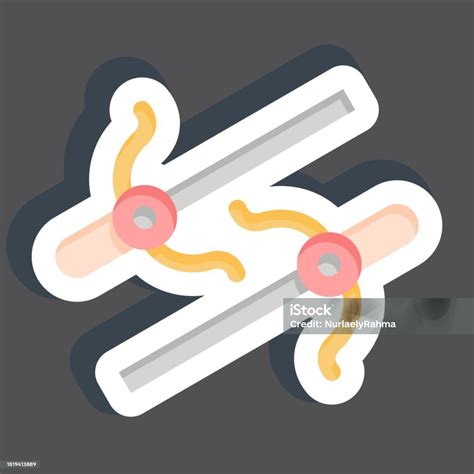 스티커 사이 닌자 기호와 관련이 있습니다 심플한 디자인 편집 가능 간단한 일러스트레이션 3차원 형태에 대한 스톡 벡터 아트 및 기타 이미지 Istock