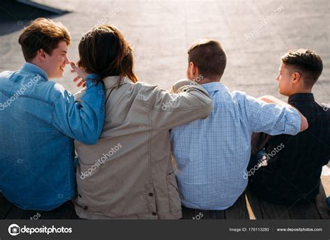 Guy Friends Hugging