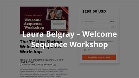 Laura Belgray Welcome Sequence Workshop Tscourses