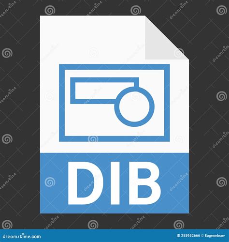Modern Flat Design Of DIB File Icon For Web Stock Vector Illustration