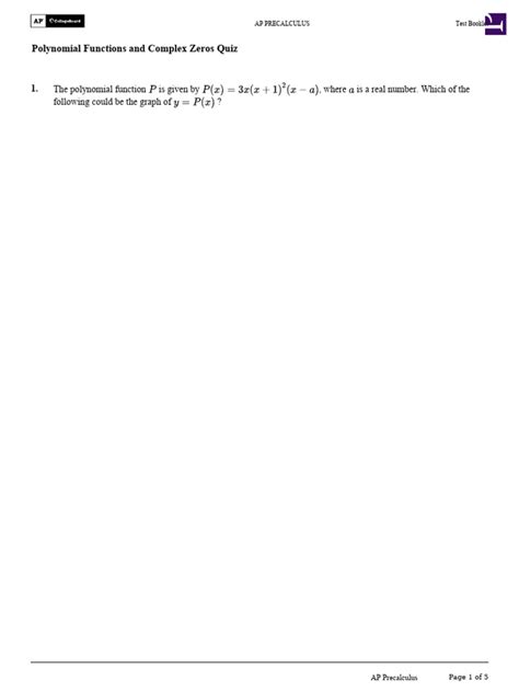 1 5 assignment pdf polynomial function mathematics