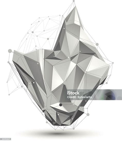 3 D 벡터 추상적임 디자인식 오브젝트입니다 다각형 복잡한 그림 0명에 대한 스톡 벡터 아트 및 기타 이미지 0명 2차 도형 3차원 형태 Istock