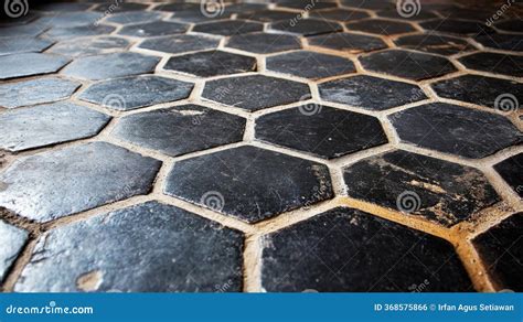 dark hexagonal loopable background 3d rendering royalty free stock