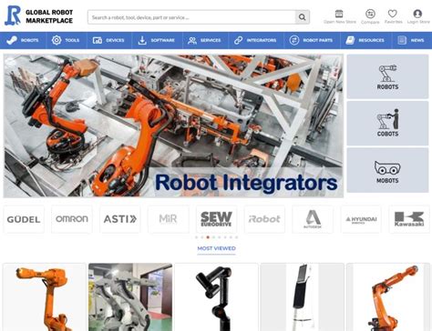 Global Robot Marketplace On Linkedin Robot Robotics Integrators