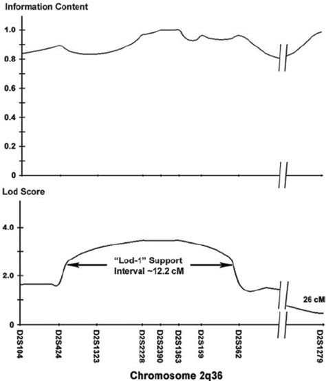 Affected Only” Multipoint Parametric Linkage Plot Of Chromosome 2 From