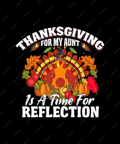Premium Vector Thanksgiving T Shirt Design Aunt