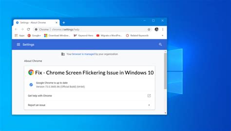 Fix Screen Flickering Issue In Google Chrome On Windows