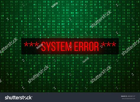 System Error Digital Numbers Background Error Stock Vector Royalty Free 488382127 Shutterstock