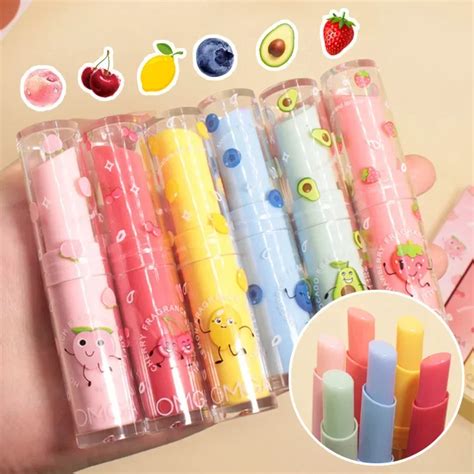 Фруктовый цвет-меняющий бальзам для губ | AliExpress