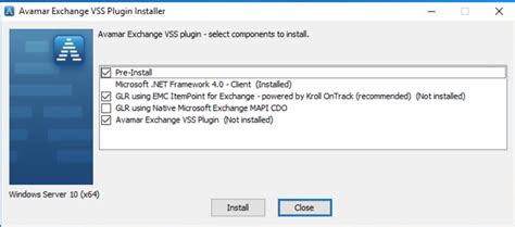 Avamar How To Configure Standalone Exchange VSS Plugin Dell Oman