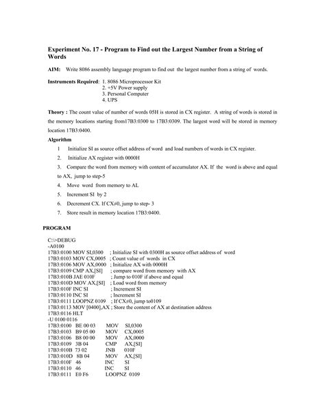 microprocessor laboratory experiments manual pdf