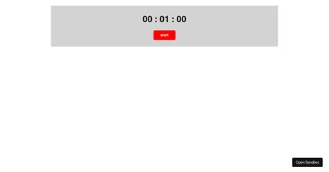 Countdown Timer React Codesandbox