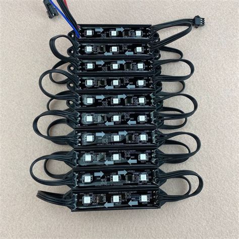Led Addressable Rgb Pixel Module Ip68 0 72w Pixel 18awg Dc12v 20pcs St Artistic Lighting