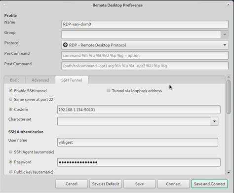 Connect To Xen Project Dom Using RDP Over SSH VIDIGEST