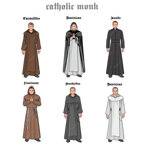 Premium Vector Catholic Priest In Robes Flat Illustration