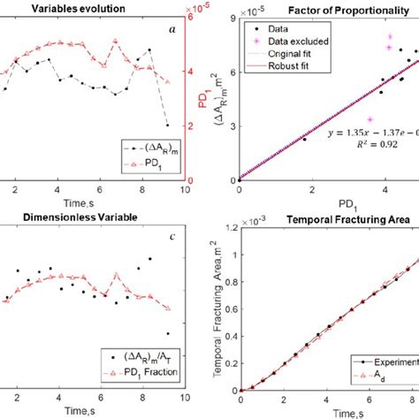 Evolution Of The Fracture Area For The Pmma Sample C11m1 During