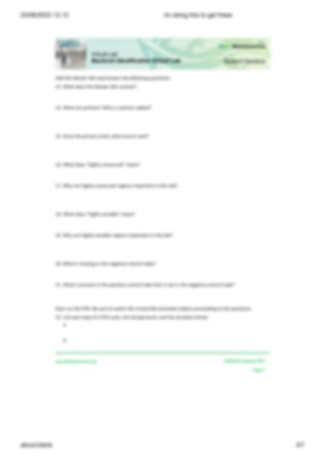 Solution Molecular Biology Bp 723 Harvard University Bacterial Identification Lab Handout