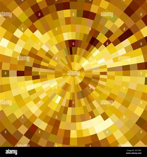 Abstract Gold Shiny Concentric Mosaic Vector Background Stock Vector Image And Art Alamy