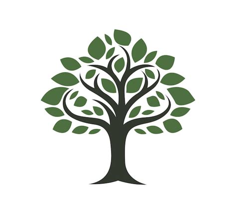 Premium Vector Tree With Leaves Vector Logo