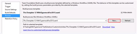 Step 3 Configuring Typemock Template