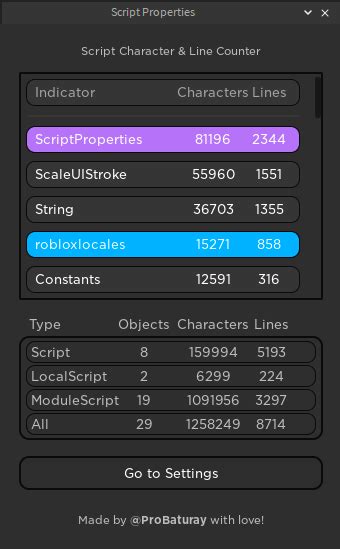 Scriptproperties Check Your Script Stats Instantly And While Writing Community Resources