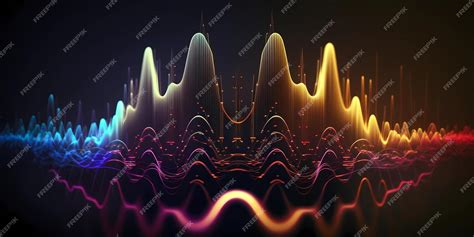 Premium Ai Image 3d Abstract Sound Wave Visual Backgrounddynamic Motion Soundwaves Neon Lines