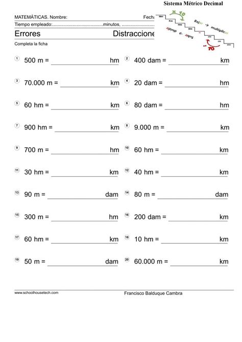 Unidades De Longitud Worksheet Artofit