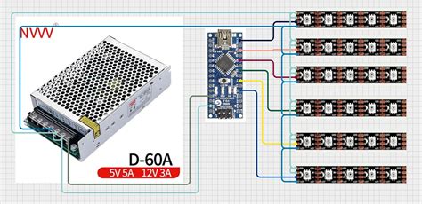 Arduino Nano With 12v Ws2815 Led Strips General Electronics Arduino Arduino Nano With 12v Ws2815 Led Strips General Electronics Arduino