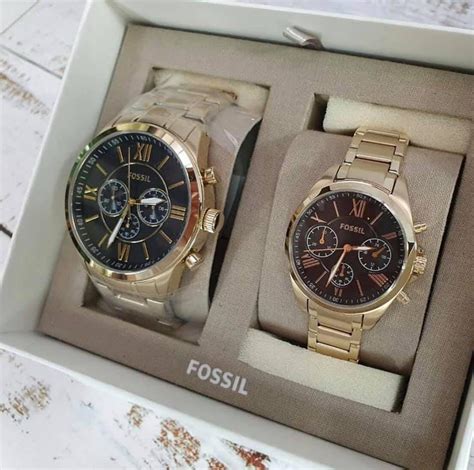 Authentic Fossil Couple Watch Set 3200 Each Luxury Watches On Carousell