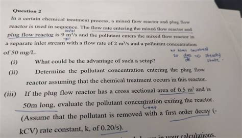 Solved Question In A Certain Chemical Treatment Process A Chegg