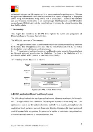 Blockchain Secure Biometric Access Systems Bsbas PDF
