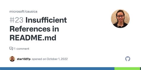 Insufficient References In Readmemd · Issue 23 · Microsoftcausica · Github