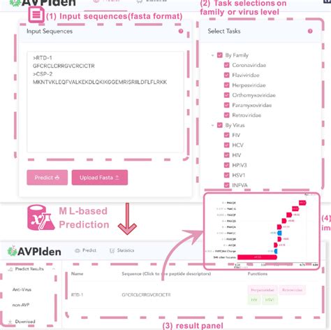Demonstration Of The AVPIden Web Interface With The Example Sequences
