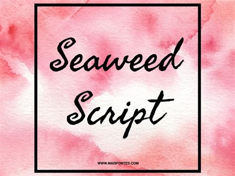 Seaweed Script Free Font Download