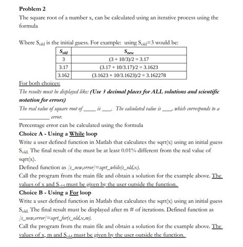 Solved Problem 2 The Square Root Of A Number X Can Be
