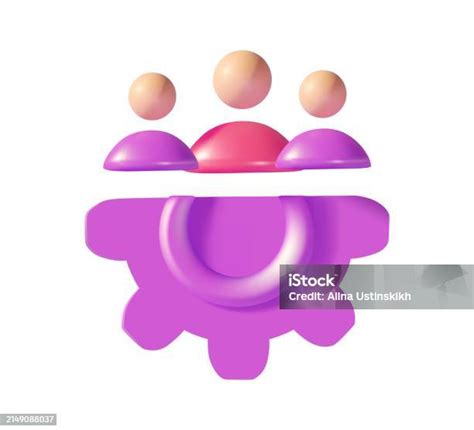 팀워크 관리 3d 아이콘입니다 단순함에 대한 스톡 벡터 아트 및 기타 이미지 단순함 아바타 3차원 형태 Istock